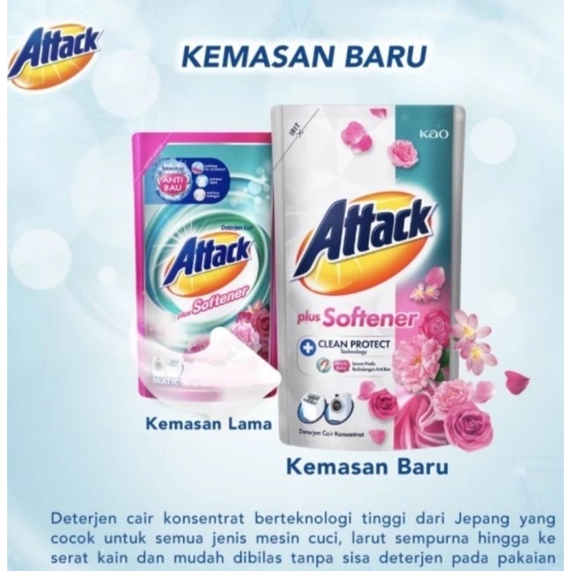 Jual Attack cair plus softener 750ml | Shopee Indonesia