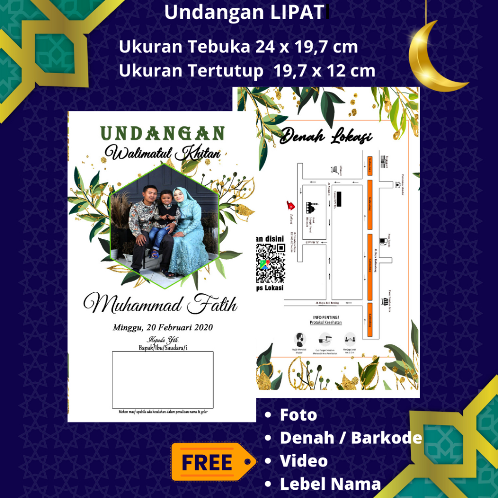 Jual Print cetak Undangan sunatan khitanan harga murah unik proses ...