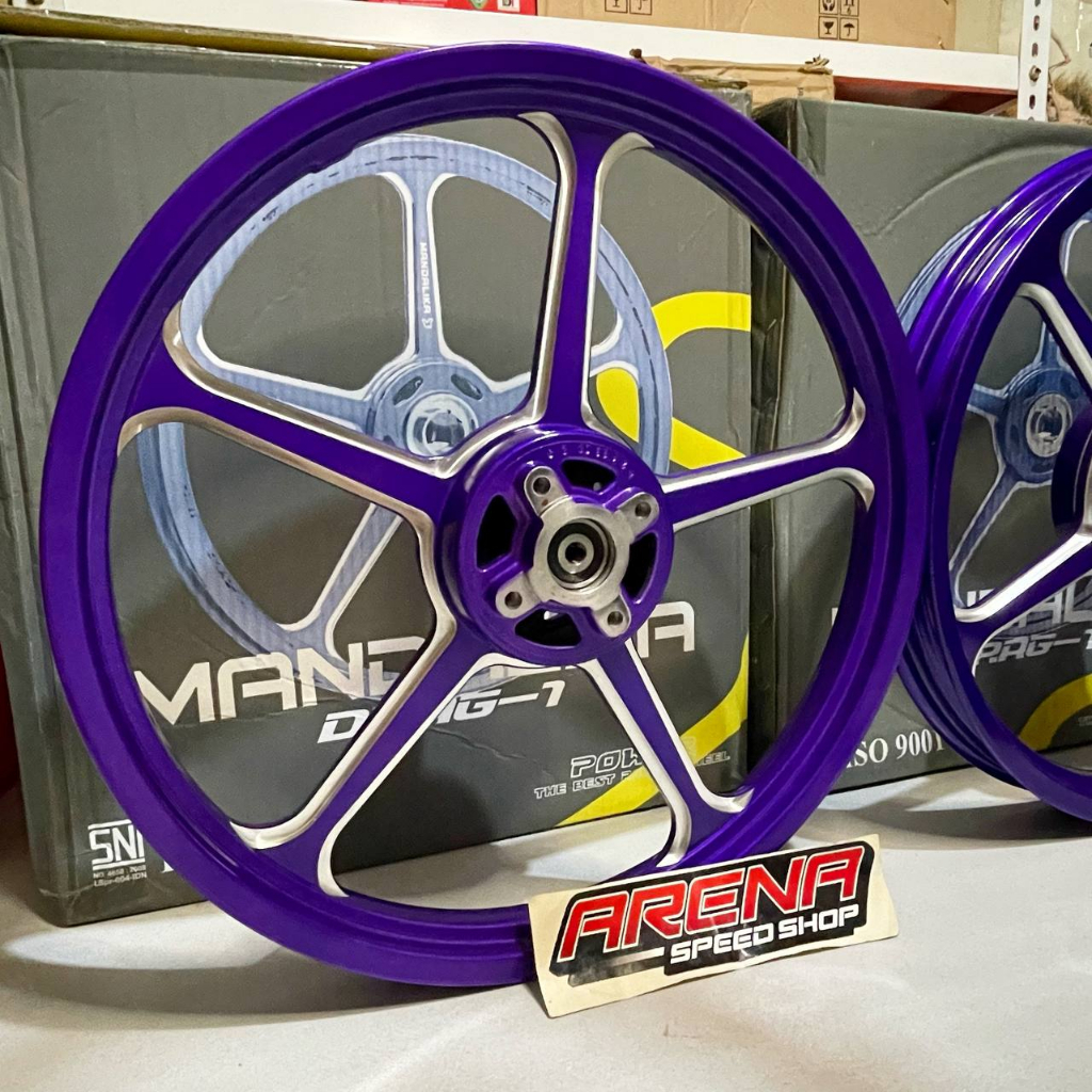 Jual Velg Power Mandalika Purple Violet PNP F1ZR FIZR (Tromol Kecil ...
