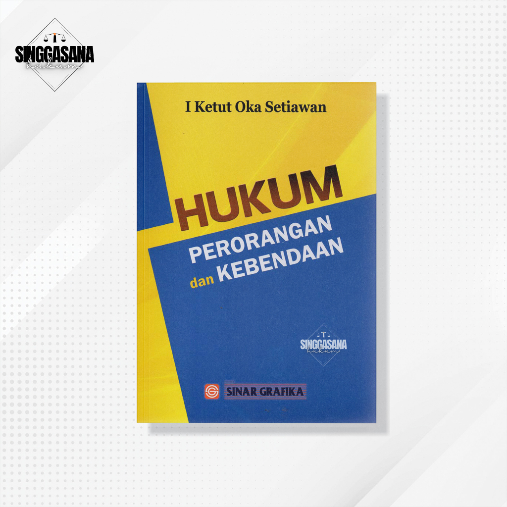 Jual Hukum Perorangan dan Kebendaan - I Ketut Oka Setiawan - Sinar ...