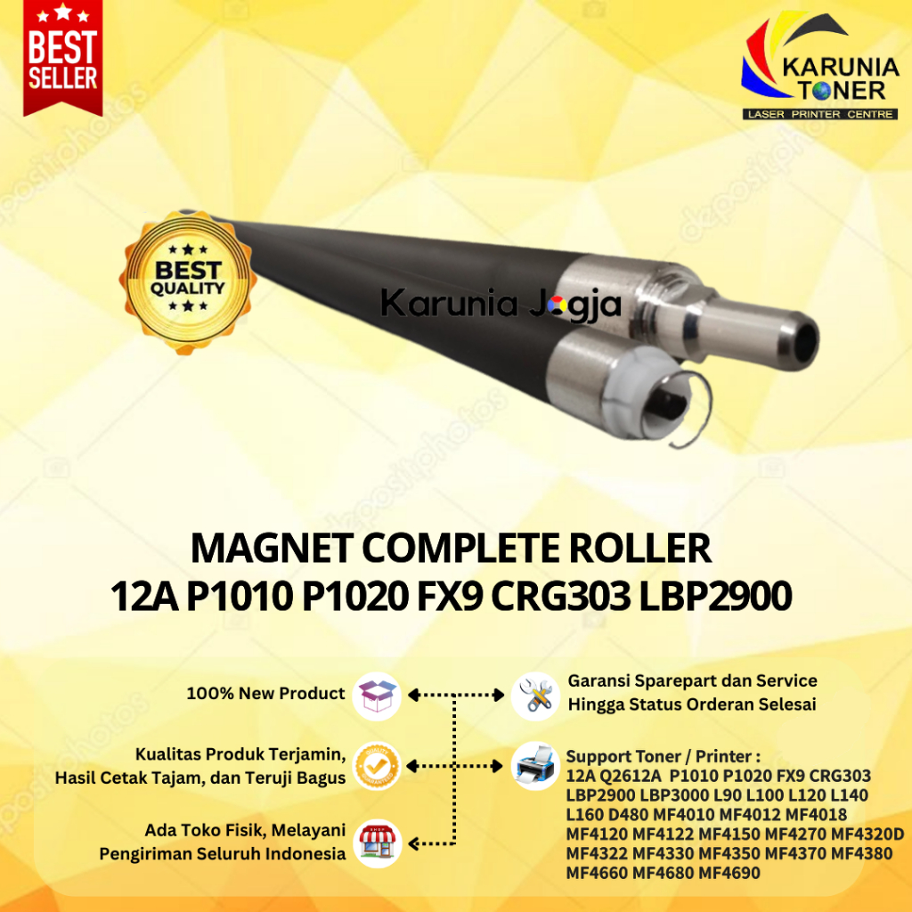 Jual Magnet Roller 12A Q2612A LBP2900 LBP300 P1010 P1020 Black Lengkap ...