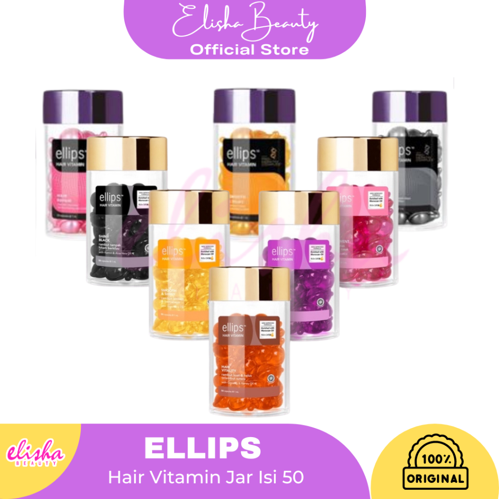 Jual Elisha Beauty - ELLIPS VITAMIN RAMBUT BOTOL ISI 50 | Shopee Indonesia