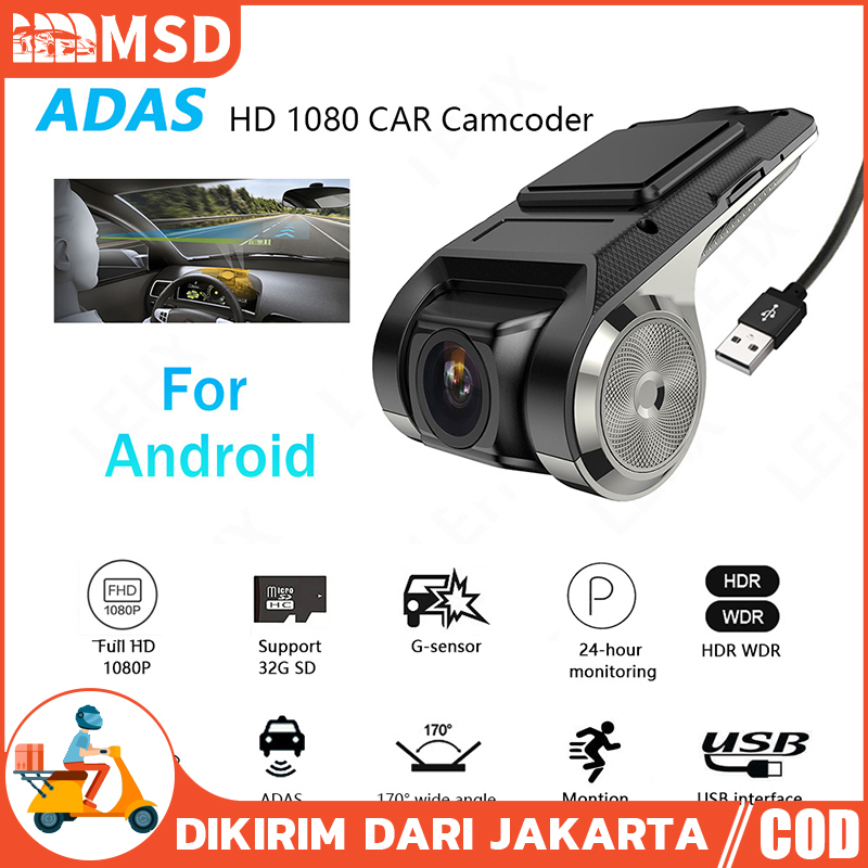 Jual Kamera Dasbor ADAS DVR Mobil ADAS Kamera Dasbor DVR Video HD 720P USB Perekam Otomatis ...