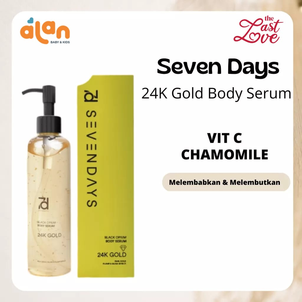 Jual Last Love Seven Days 24K Gold Black Opium Body Serum 250ml ...
