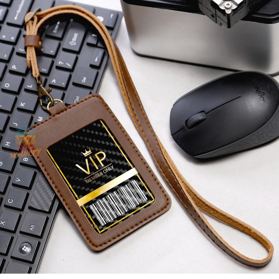 Jual ID Card Kulit | Model Simpel Elegant | Kulit Sintetis Premium ...