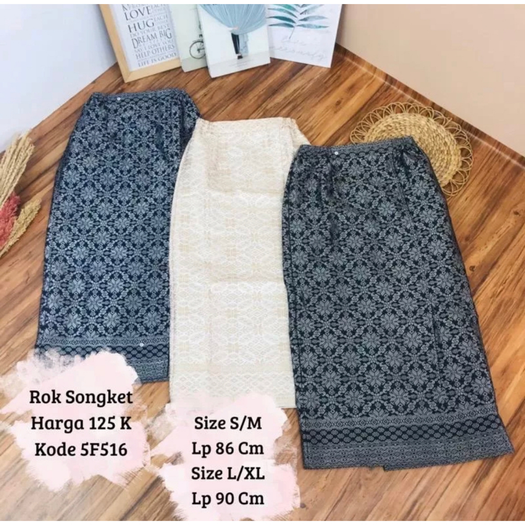 Jual REALPICT!! Rok Songket Span Siap Pakai || Rok Songket Jadi ...