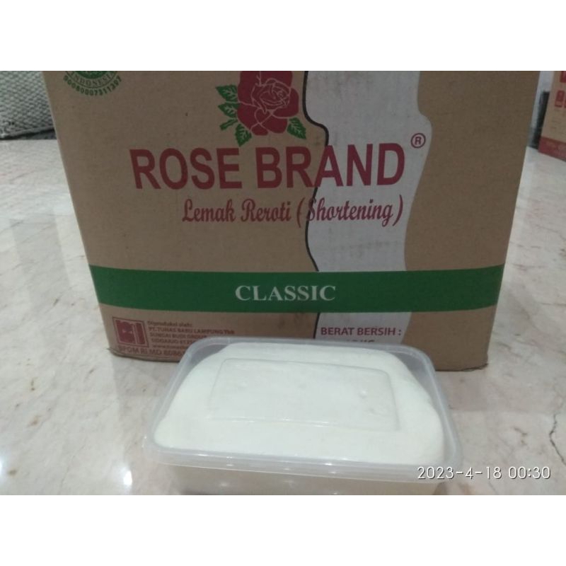 Jual Rose Brand Mentega Putih Shortening Kemasan Repack 500 Gram ...