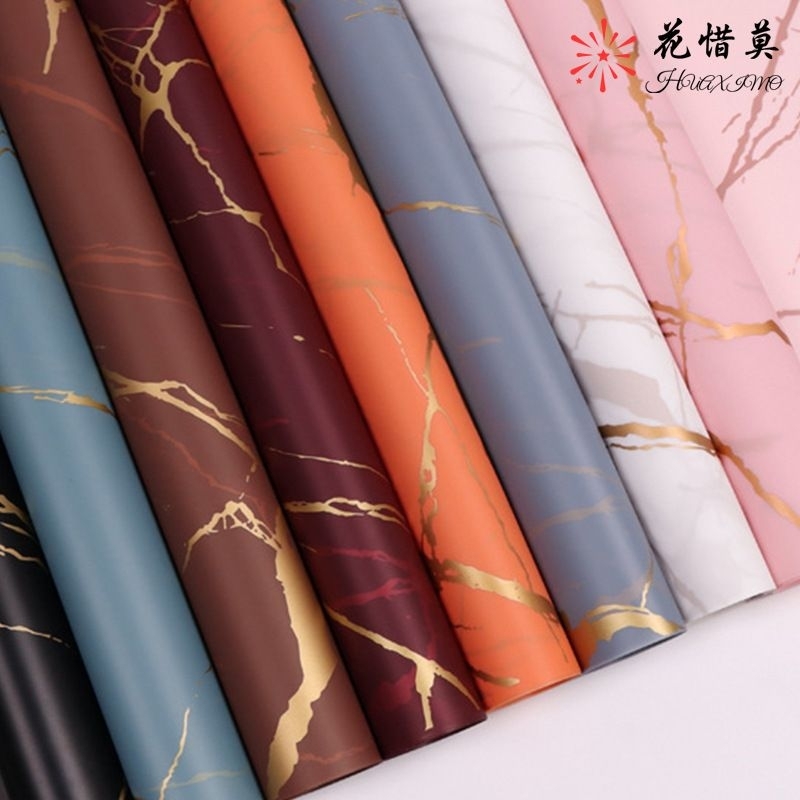 Jual cellophane wrapping paper marble/ bucket bunga marble8 | Shopee ...