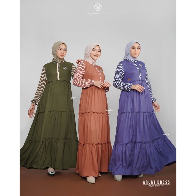 Jual ARUNI DRESS BUSUI FRIENDLY ORI NADHEERA LUXURY | Shopee Indonesia