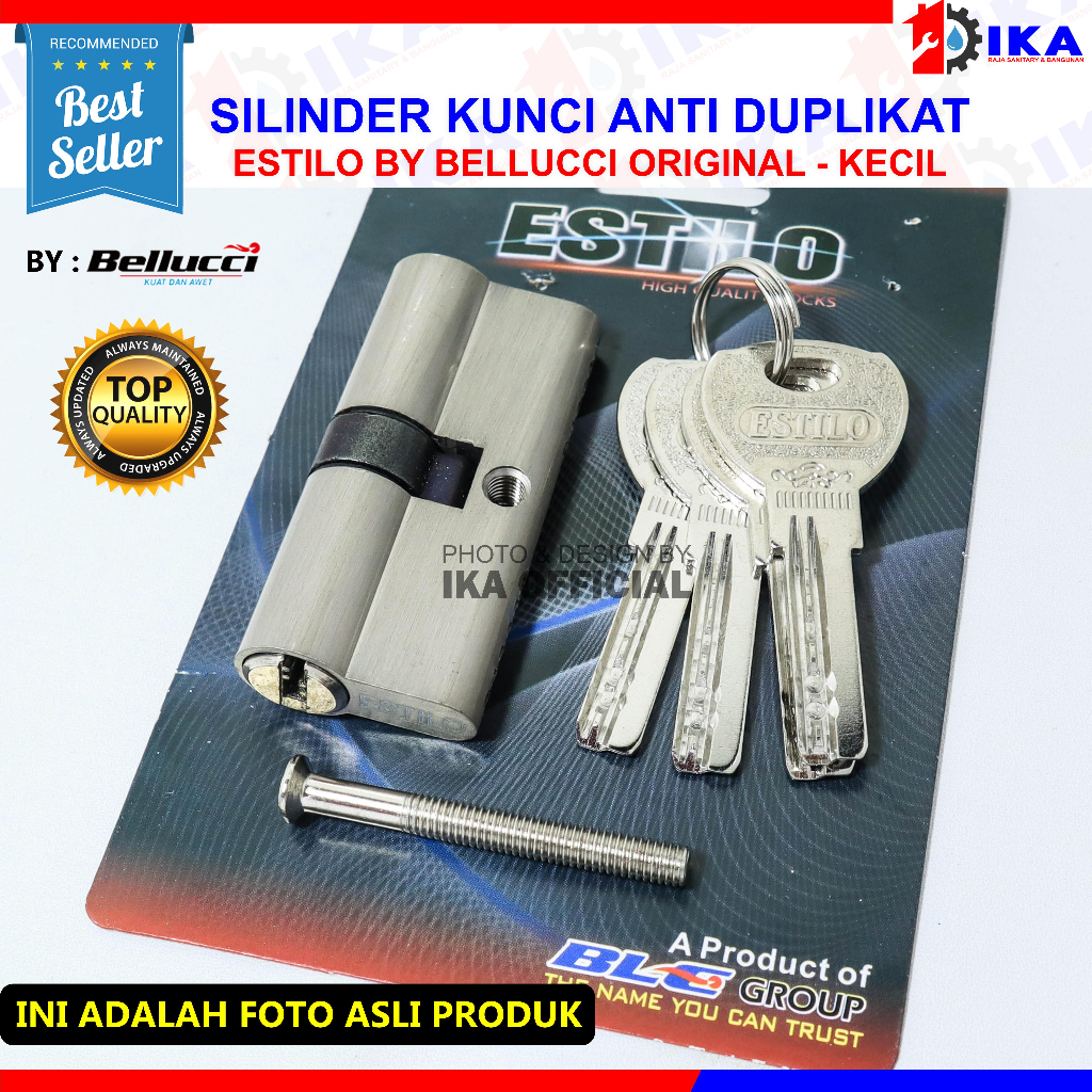 Jual SILINDER KUNCI PINTU ALUMUNIUM (JANTUNG KUNINGAN) COMPUTER ANTI DUPLIKAT / ALUMUNIUM DOOR ...