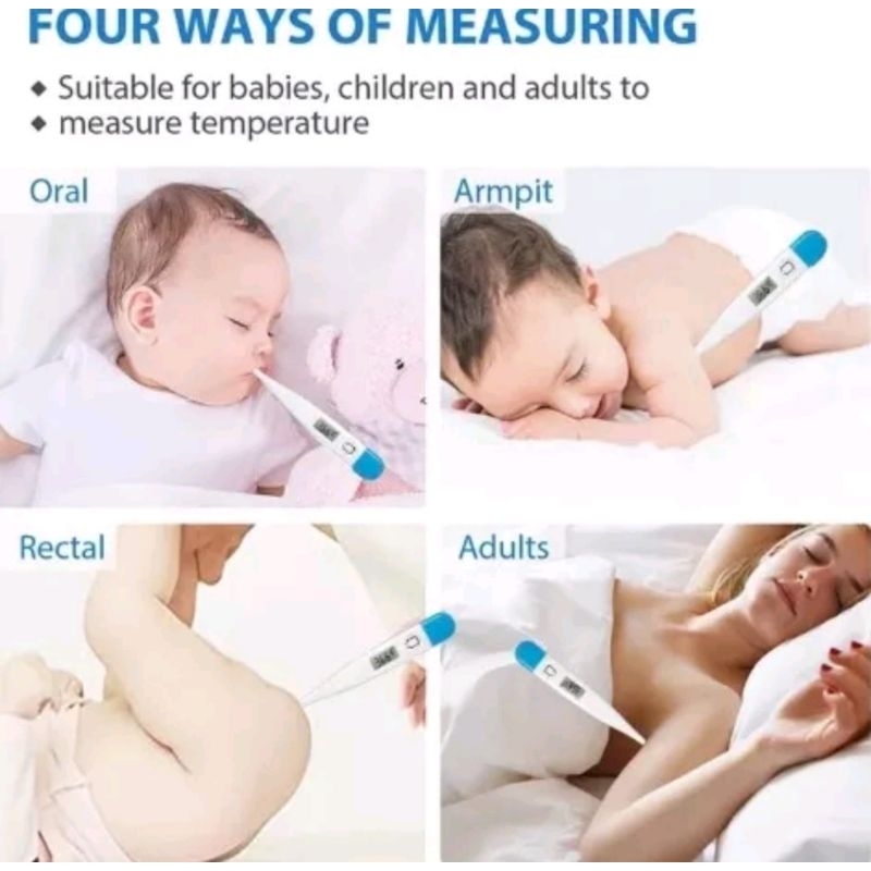 Jual Alat Pengukur Suhu Badan Bayi Dan Dewasa / Termometer Ukur Mulut ...