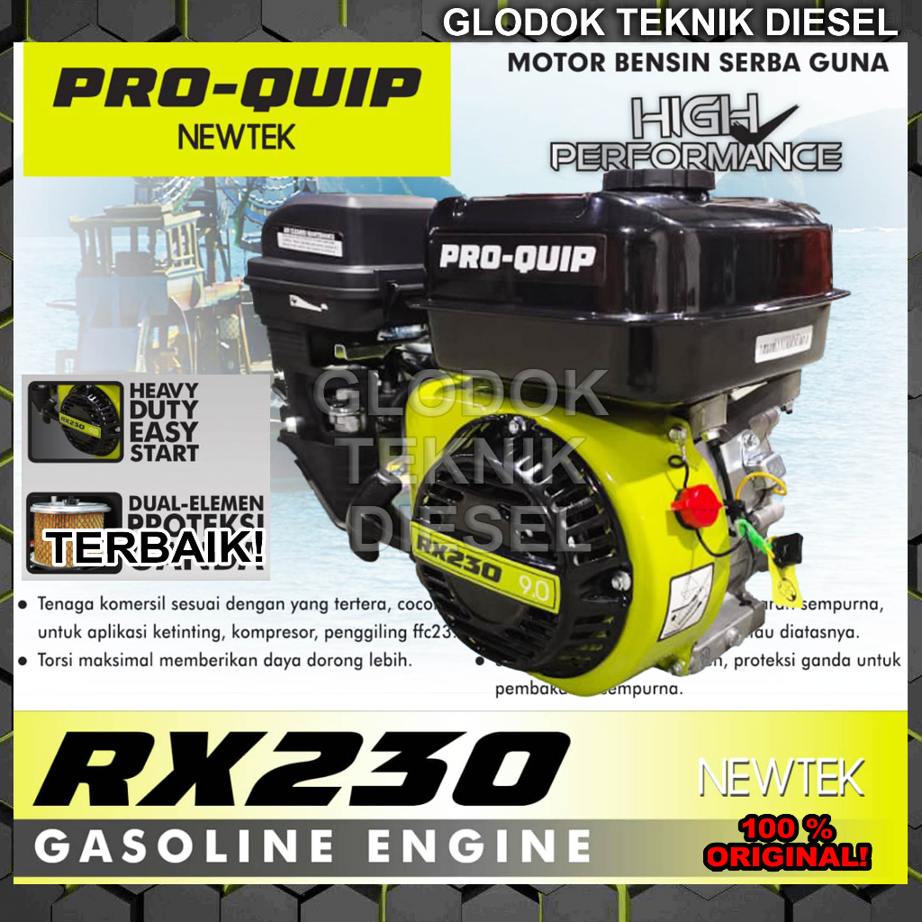 Jual Proquip Mesin Penggerak Bensin 9 HP RX 230 Gasoline Engine RX230 ...
