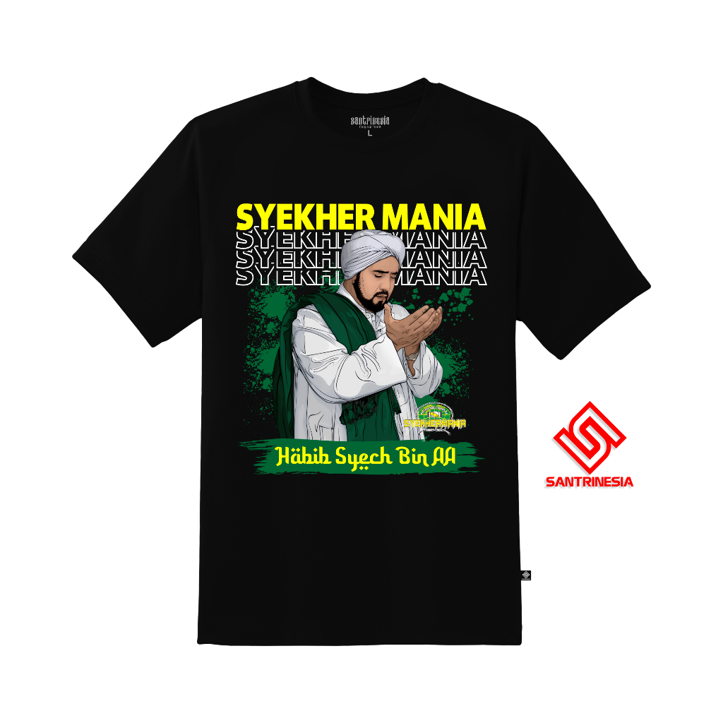 Jual Santrinesia Kaos Syekher Mania Habib Syech Bin Abdul Qodir Assegaf ...