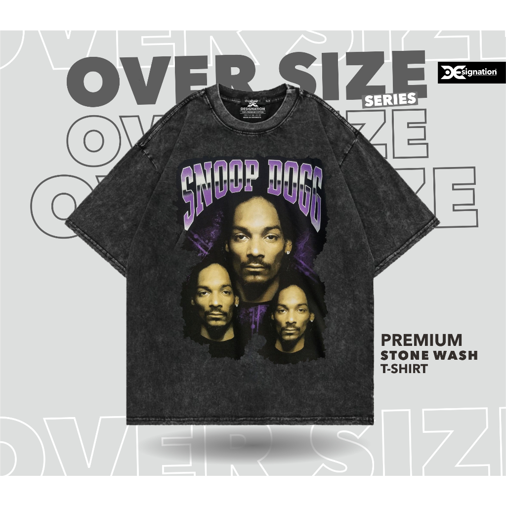 Jual Designation - Kaos SNOOP DOGG RAPPER Stone Wash Overzise / Tshirt ...