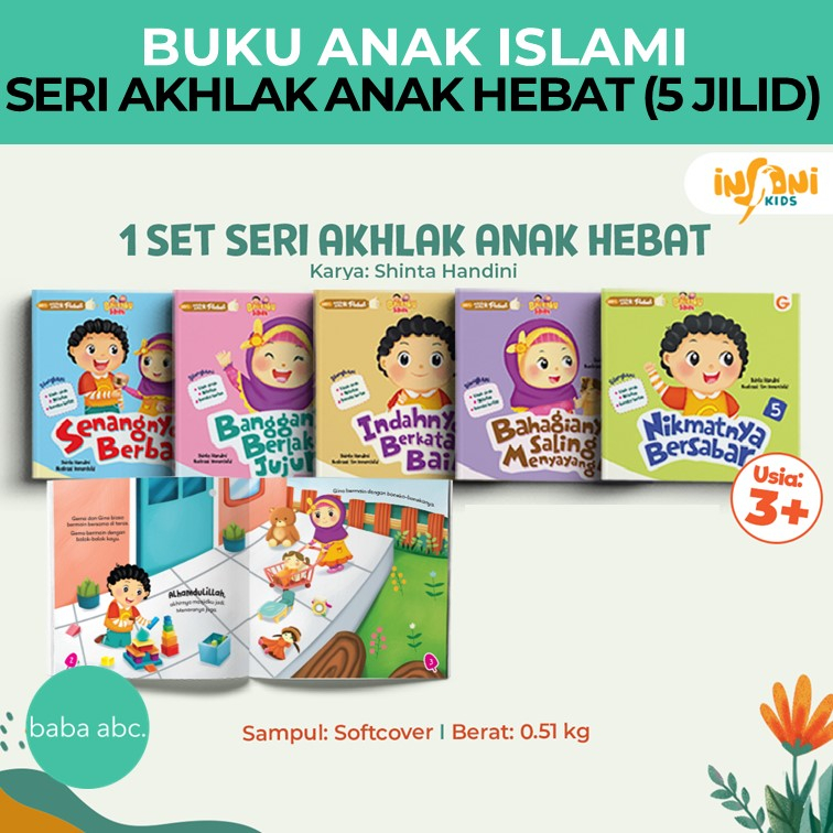 Jual Buku Anak Islami Gema Insani Kids Gema dan Gina Akhlak Anak Hebat ...