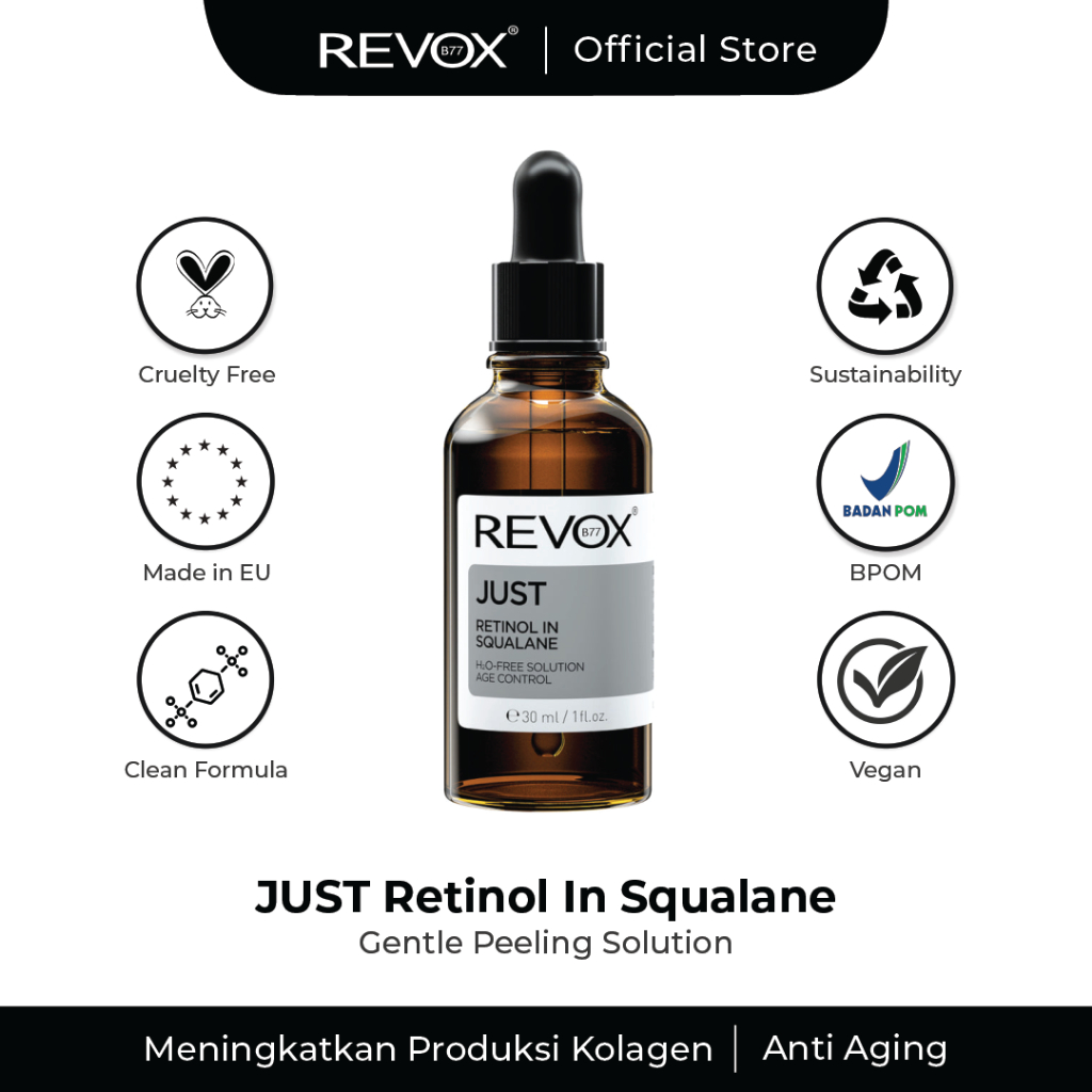 Jual REVOX B77 JUST Retinol in Squalane Age Control 30ml | Serum ...