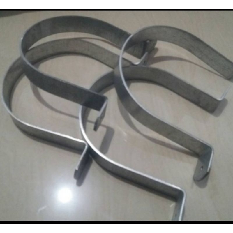 Jual klem omega pipa 6" inch tebal / klem plat 6" / klem untuk pipa pvc ...