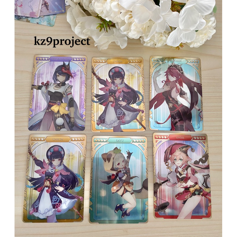 Jual [NEW] Official genshin impact metal card yunjin rosaria sayu ...