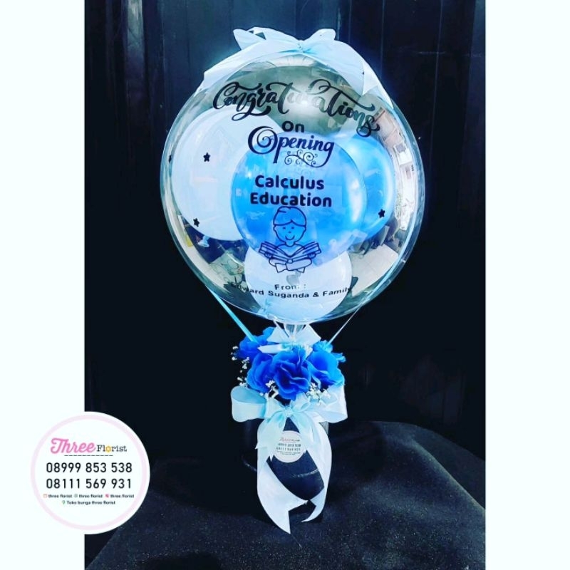Jual box bunga balon / buket box bunga / box bunga balon ucapan ...