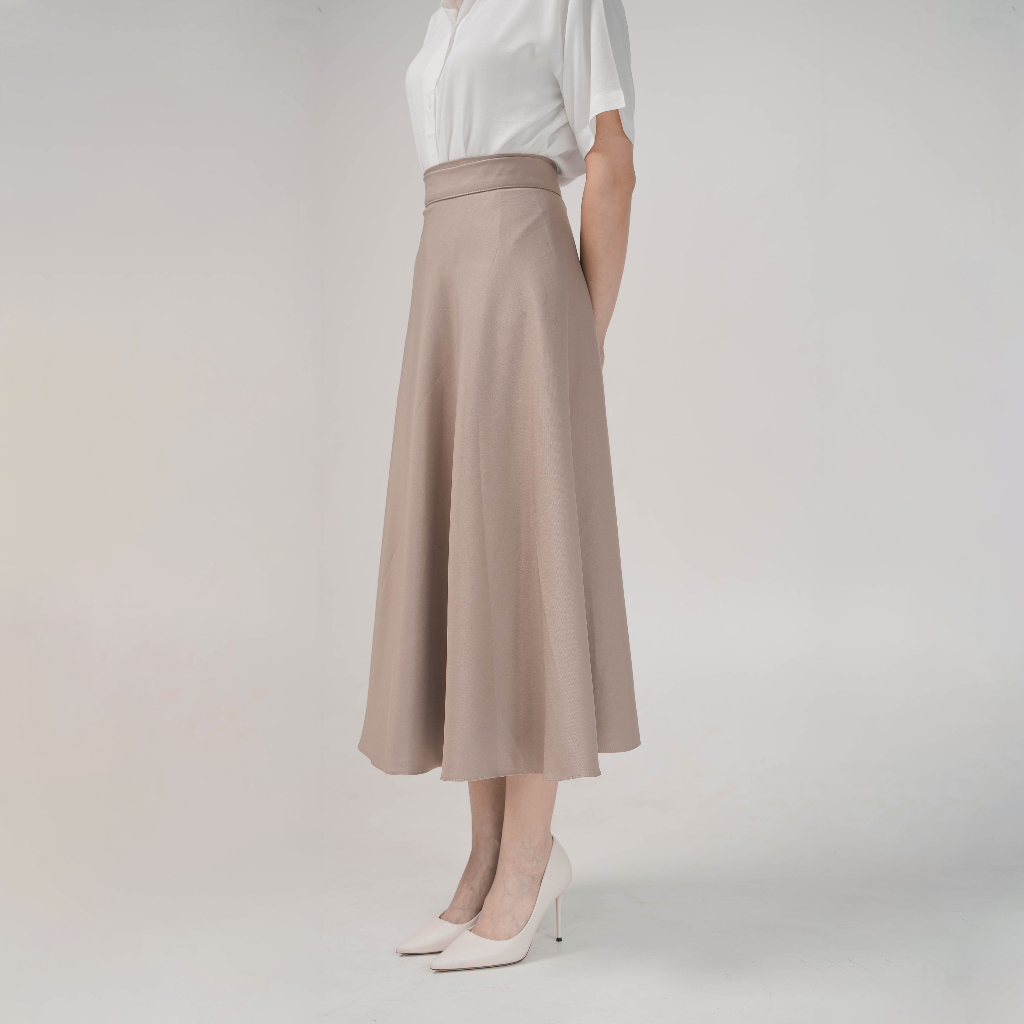 Jual Rok Flare Wanita | Himari Skirt | HULM | Shopee Indonesia