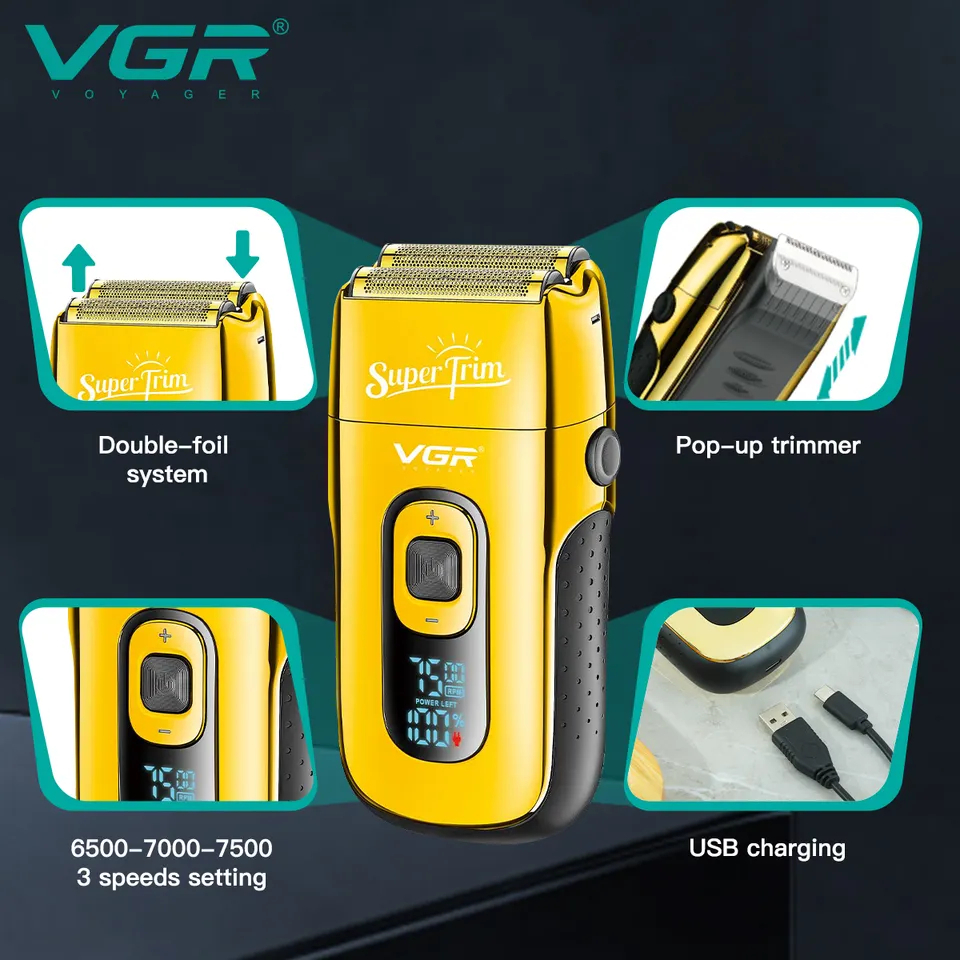 Jual VGR V-332 Hair Shaver Mesin Cukur Jenggot Kumis Professional | Shopee Indonesia