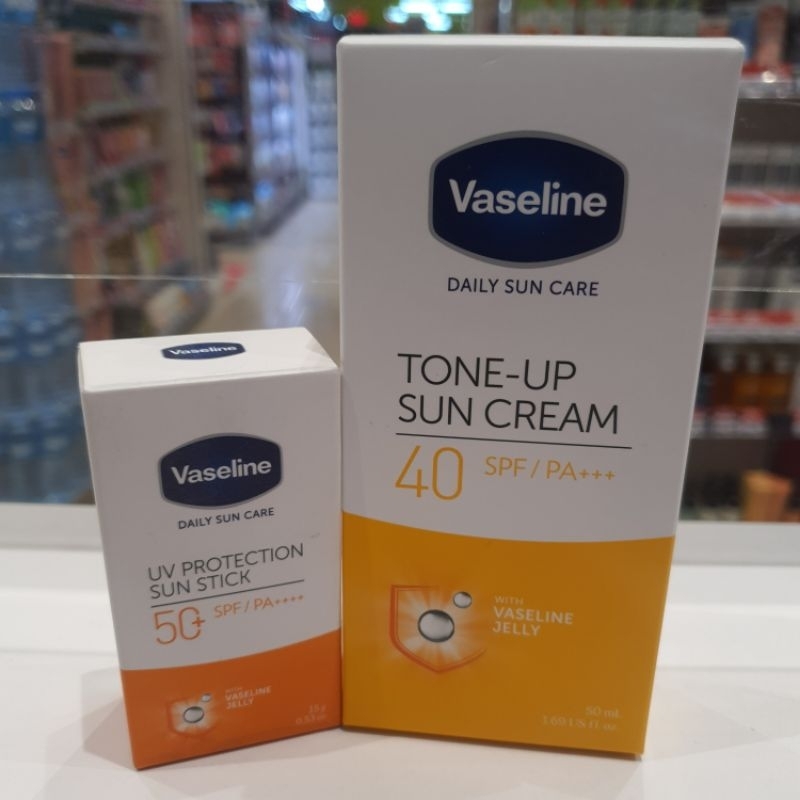 Jual VASELINE UV Protection Sun Stick / Tone Up Sun Cream | Shopee ...