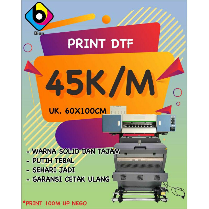 Jual Cetak/Print Sablon DTF 58x100cm | Shopee Indonesia