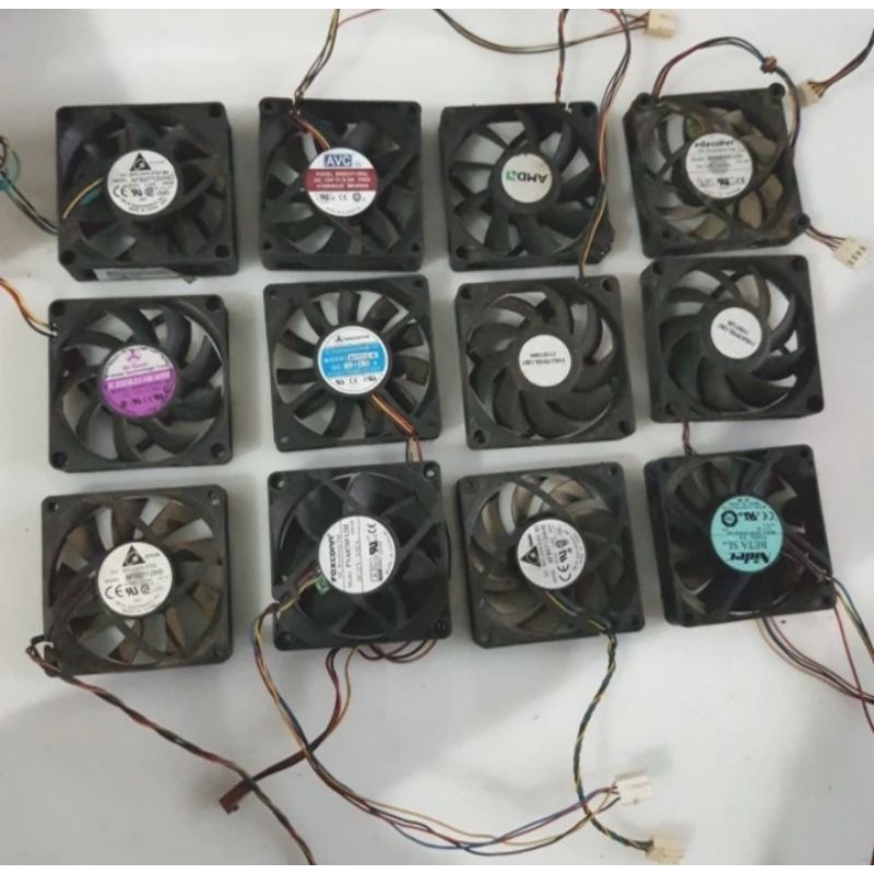 Jual kipas fan 12V ukuran : 7 x 7 cm, angin super kencang | Shopee ...