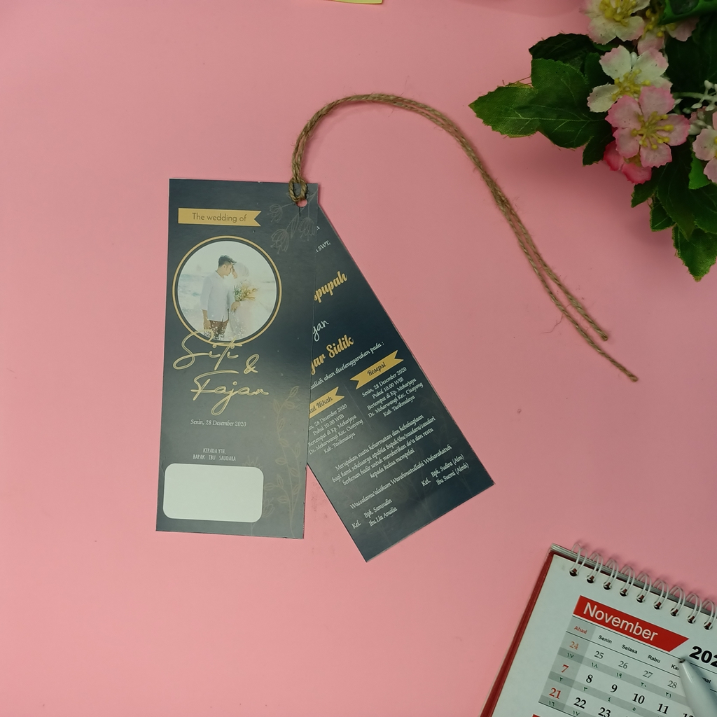 Jual Undangan Hang Tag Tali Rami simple | Shopee Indonesia