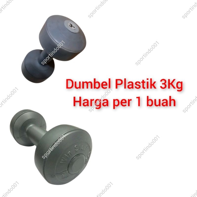 Jual Dumbel / Barbel Plastik 3kg Mr Canada / 3 kg Mr Sports (Harga Per ...