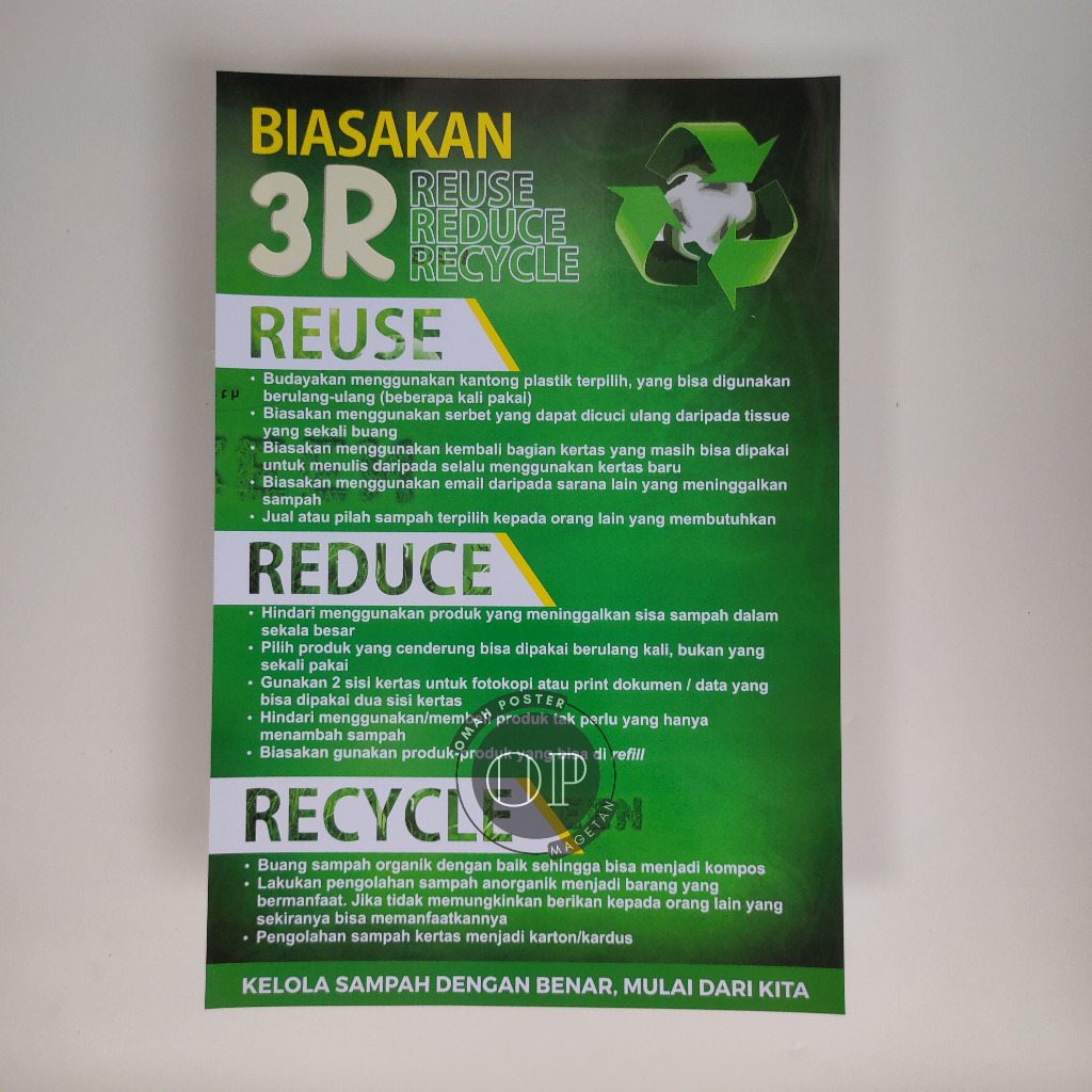 Jual Poster Pengolahan Sampah 3R - Poster Pengolahan Sampah - Poster 3R ... Jual Poster Pengolahan Sampah 3R - Poster Pengolahan Sampah - Poster 3R ...