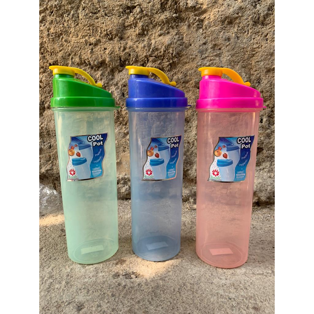 Jual Botol minum plastik pitcher cool pot warna botol kulkas tempat wadah botol air serbaguna ...