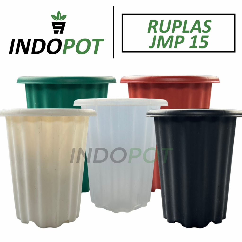 Jual Pot Ruplas JMP 15 Putih Hitam Bata Mirip Pot Yogap - Pot Plastik ...