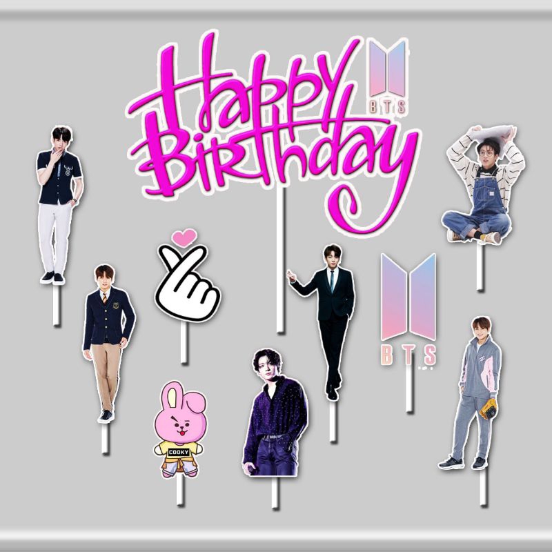 Jual Cake Topper Jungkook BTS happy birthday | Shopee Indonesia