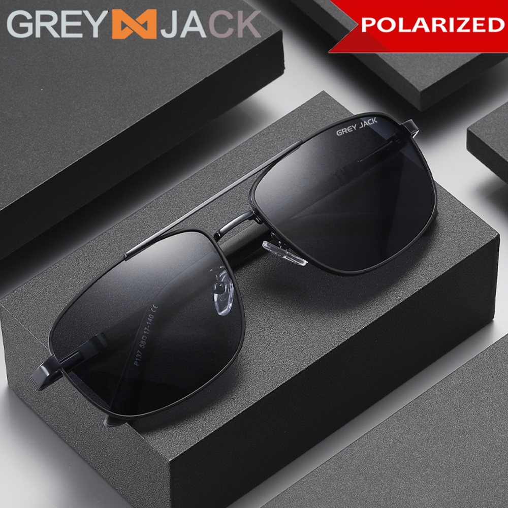 Jual Grey Jack Kacamata Hitam Sunglasses Polarized Anti Silau UV400 Kotak Bridge Simple Fashion ...