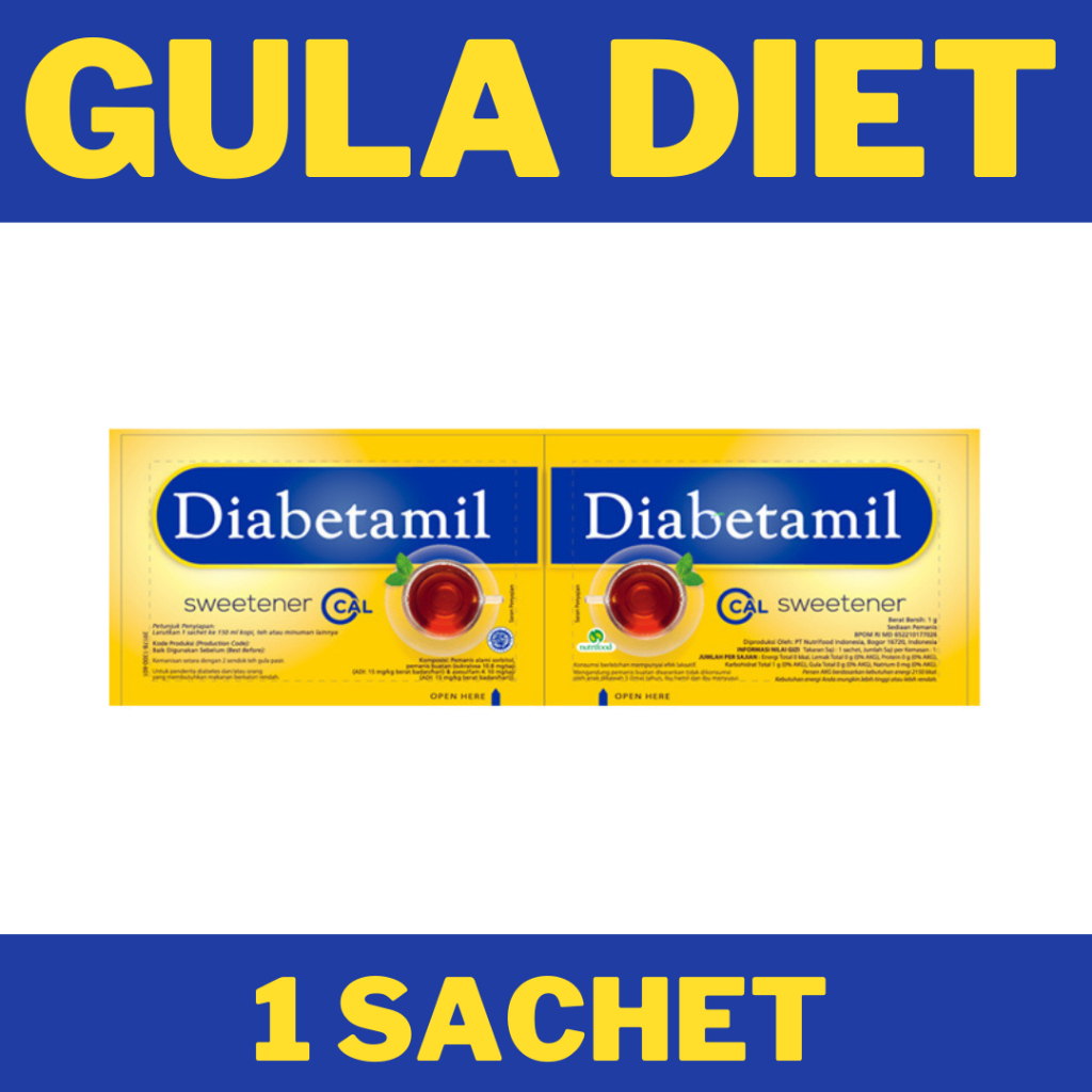 Jual Gula Rendah Kalori Untuk Diet, 1 sachet untuk 1 teh/ seduh ...