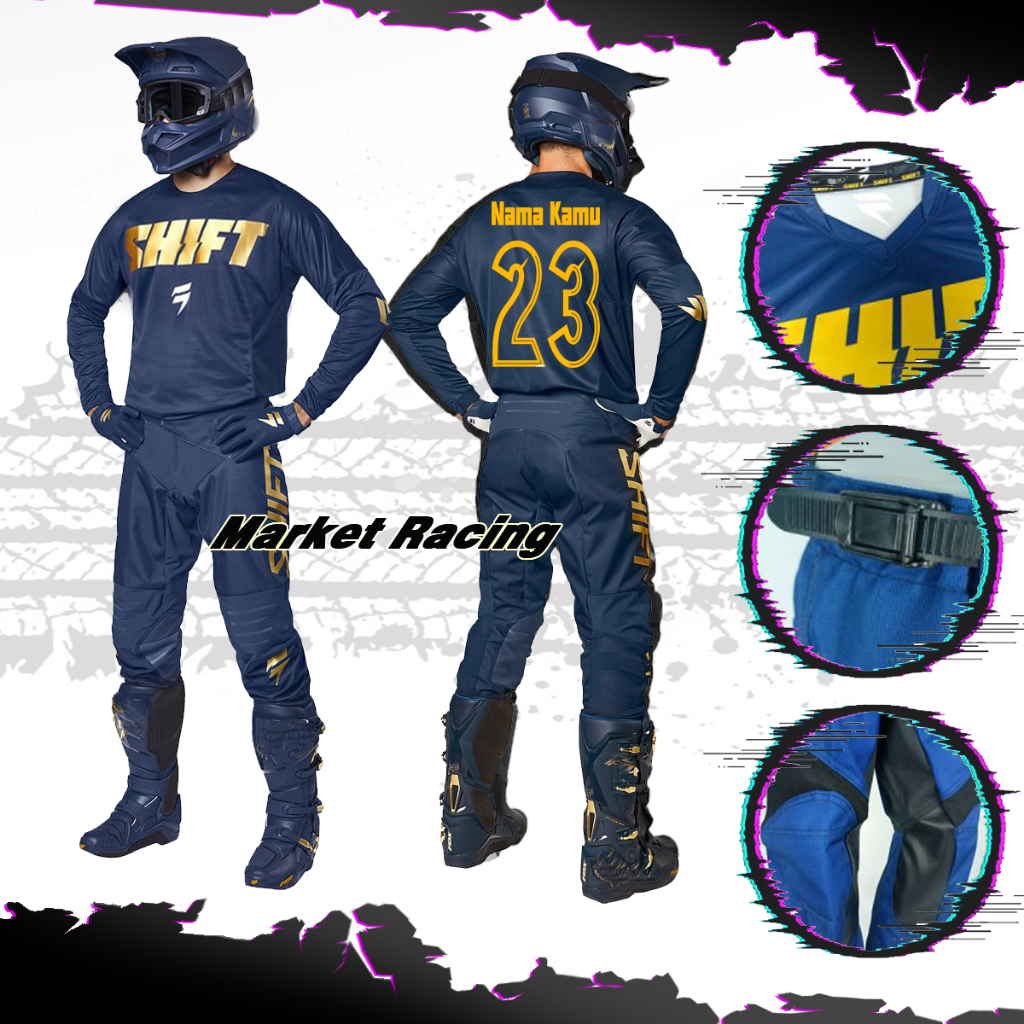 Jual Tshirt Kaos Jersey Baju Set Celana Motor Trail Cross Motocross ...