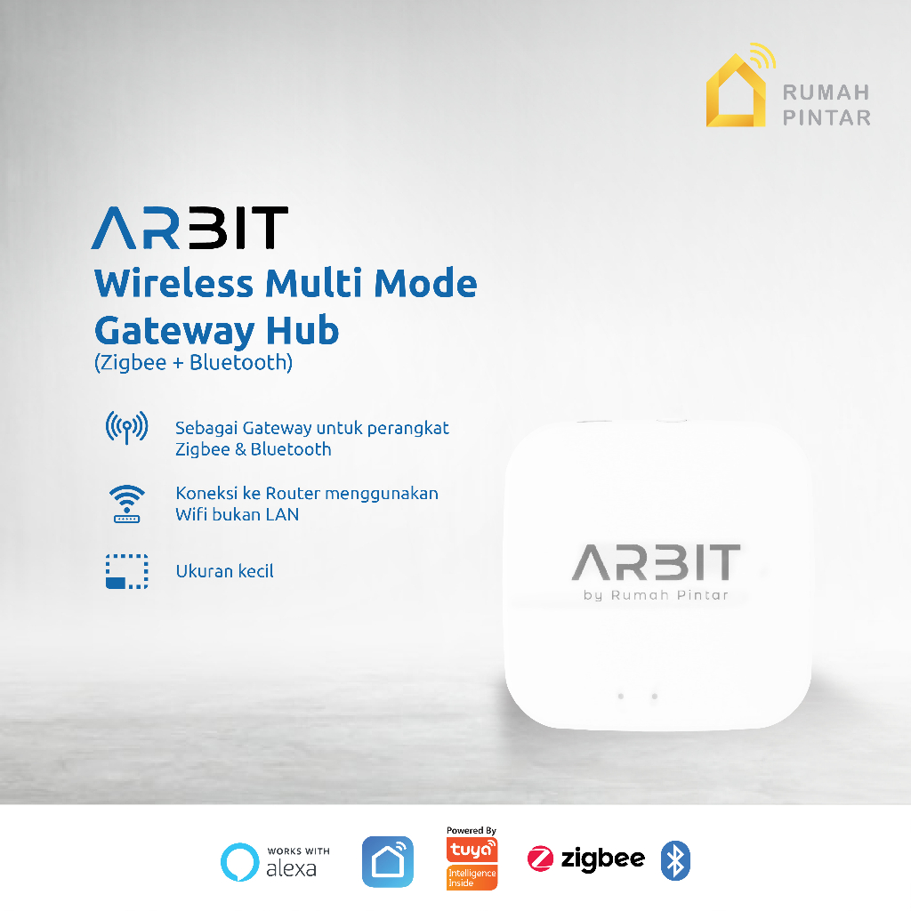 Jual ARBIT Wireless Multi Mode Gateway Hub (Zigbee + Bluetooth) Smart Home | Shopee Indonesia