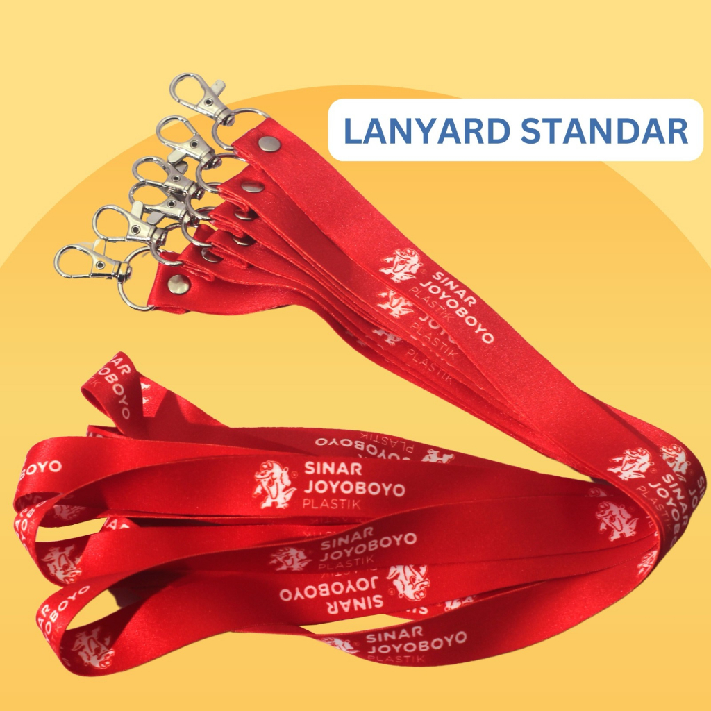 Jual Lanyard ID CARD STANDAR/ TALI ID CARD CUSTOM/Tali Layard printing ...