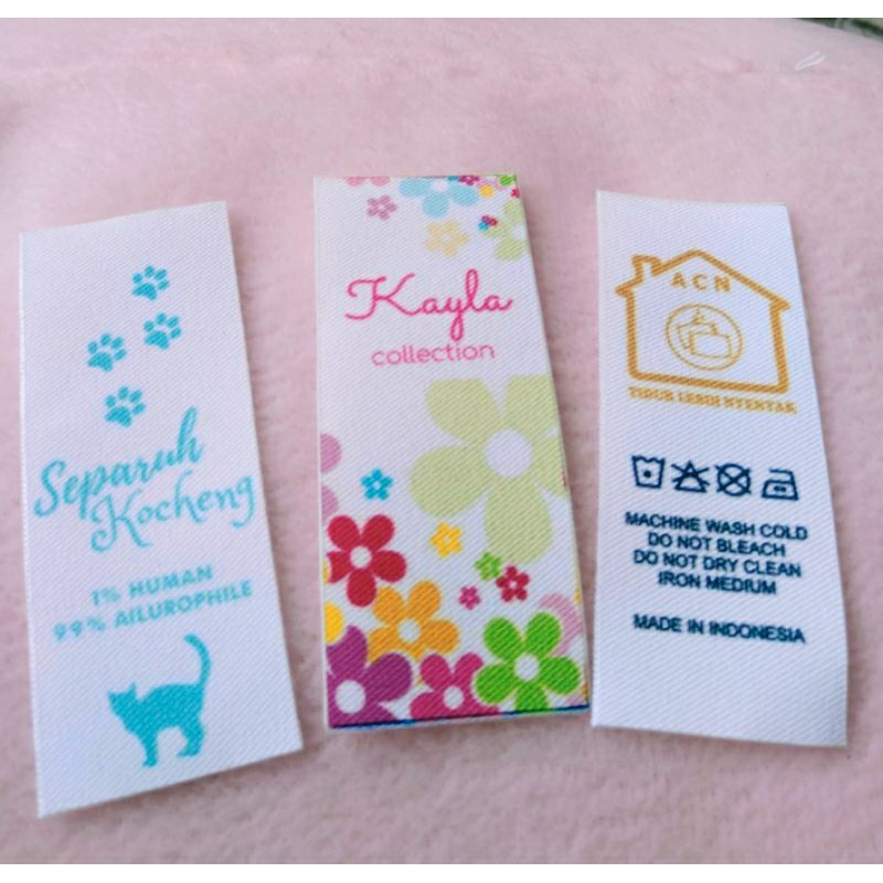 Jual Label Baju KATUN Premium Fullcolor 3x7cm | Shopee Indonesia