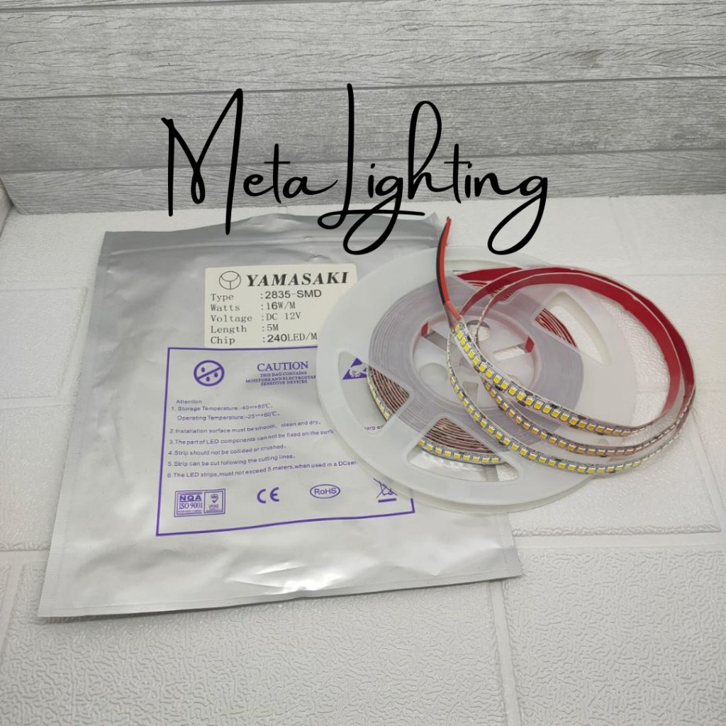 Jual YAMASAKI LED STRIP 2835 12V 240L Indoor IP33 - 5 meter NON-GEL PREMIUM | Shopee Indonesia