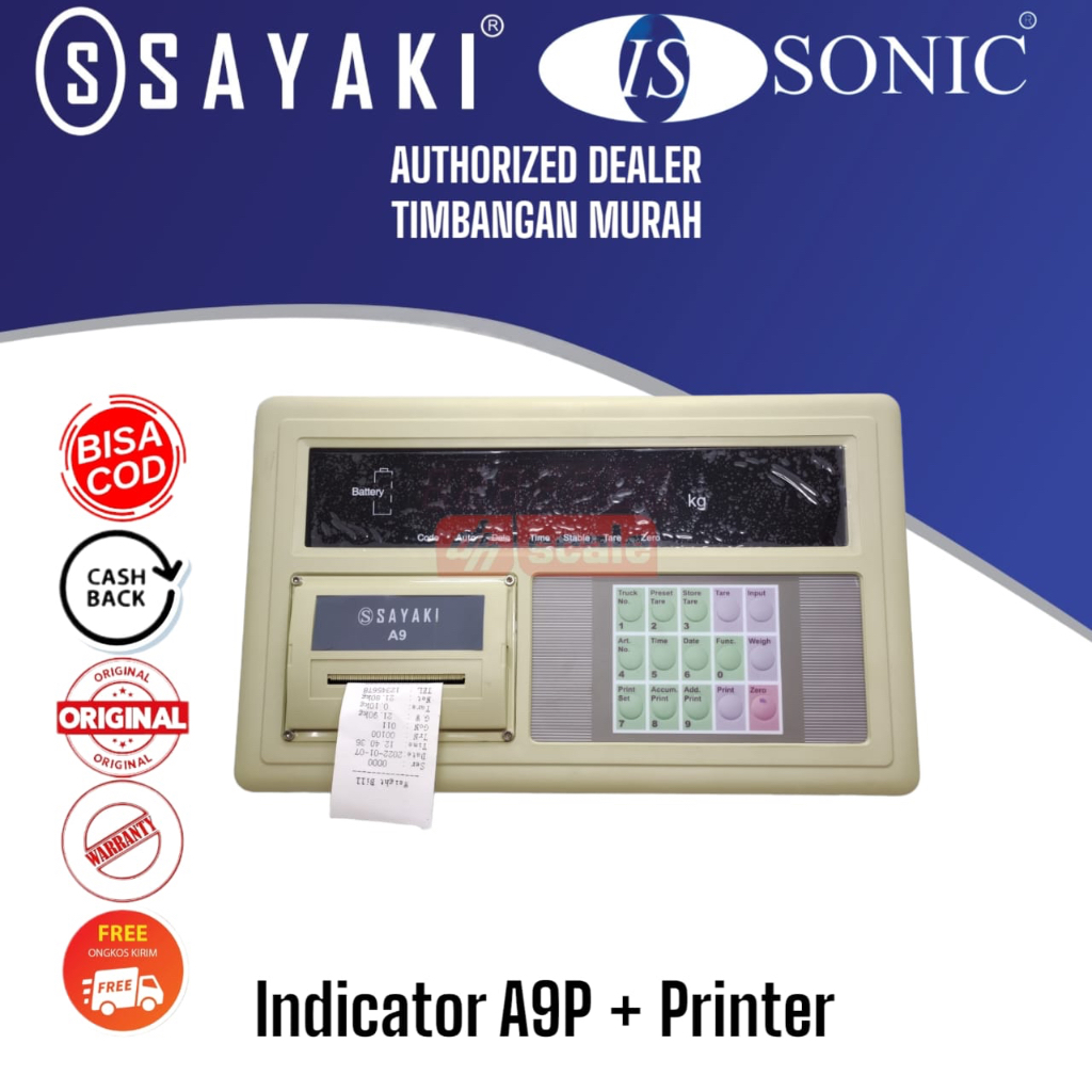 Jual Indicator Jembatan Timbang / Display / Printer / SONIC / SAYAKI ...