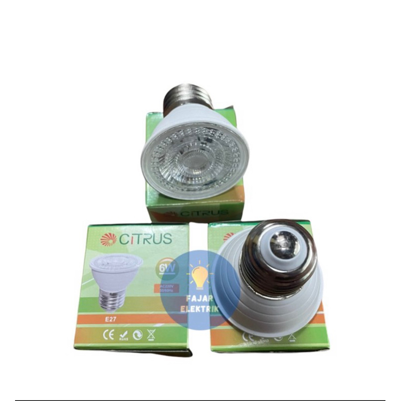 Jual LAMPU HALOGEN LED SPOTLIGHT E27 ULIR 6 WATT PUTIH | Shopee Indonesia