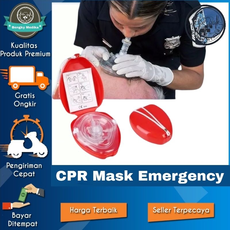 Jual CPR Mask Masker CPR Pocket Tube Resusitator | Shopee Indonesia