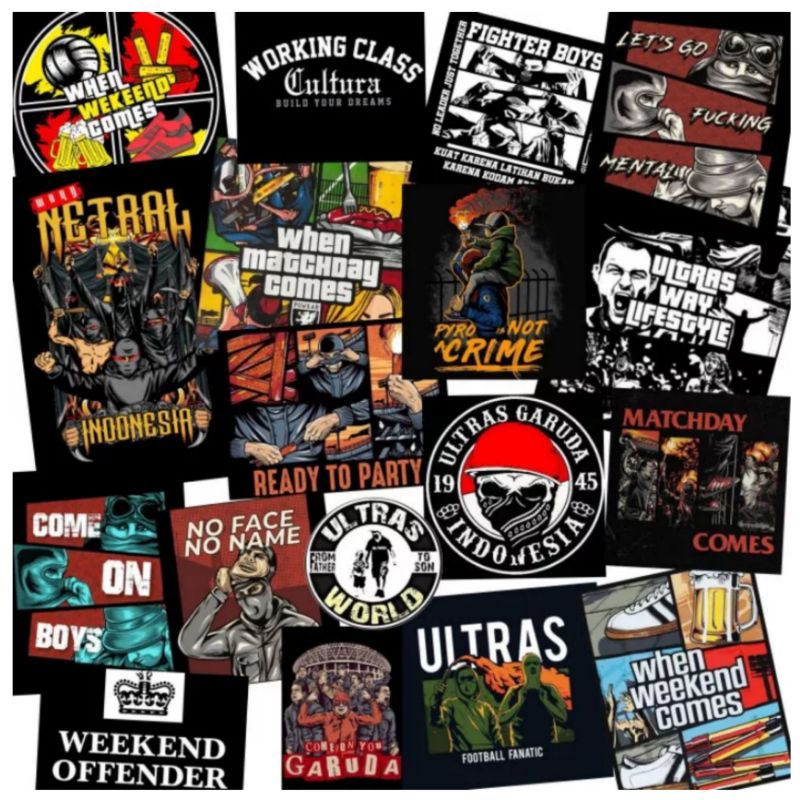 Jual stiker ultras garuda/stiker suporter indonesia/away ultras garuda ...
