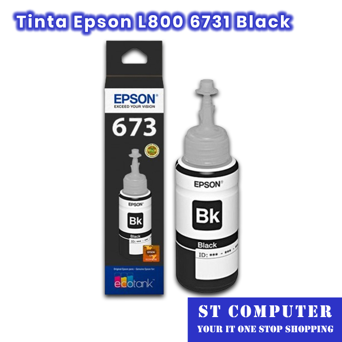 Jual Tinta Original Epson L800 6731 Black | Shopee Indonesia