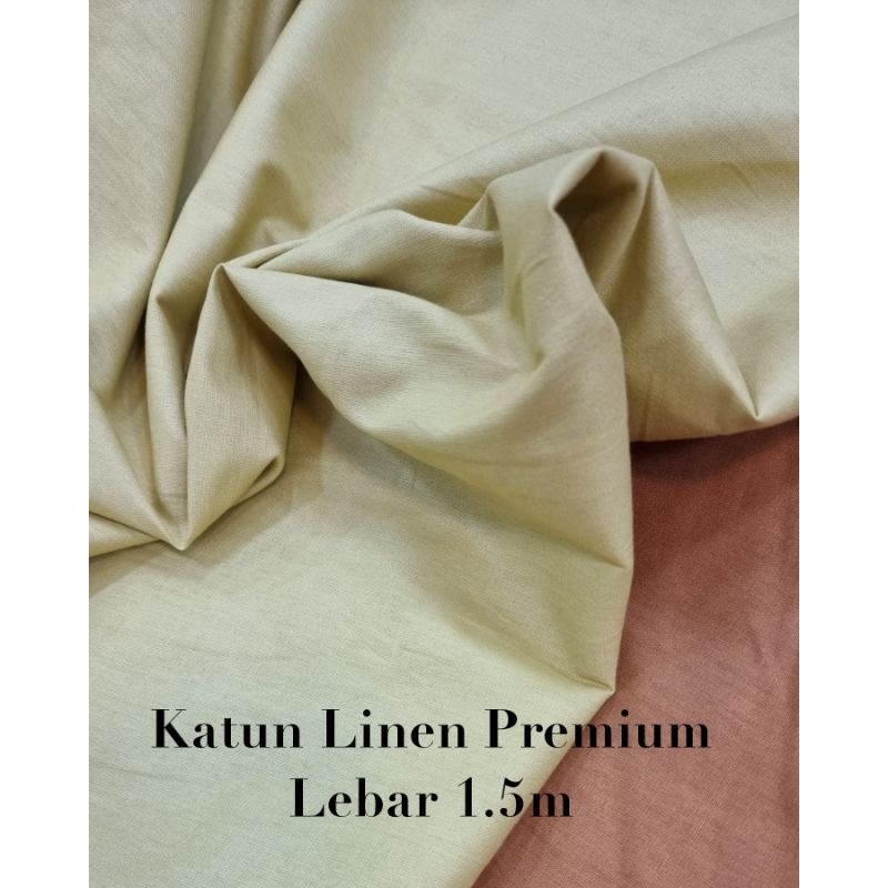 Jual Katun Linen Polos Premium Rami | Shopee Indonesia