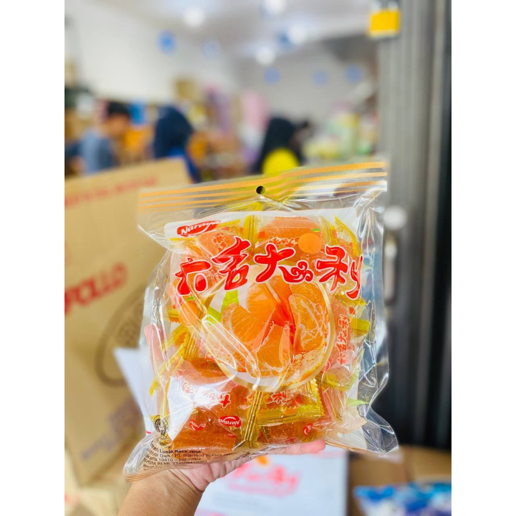 Jual NARAYA ORANGE CANDY / NARAYA JELLY JERUK MANDARIN 500GR | Shopee ...