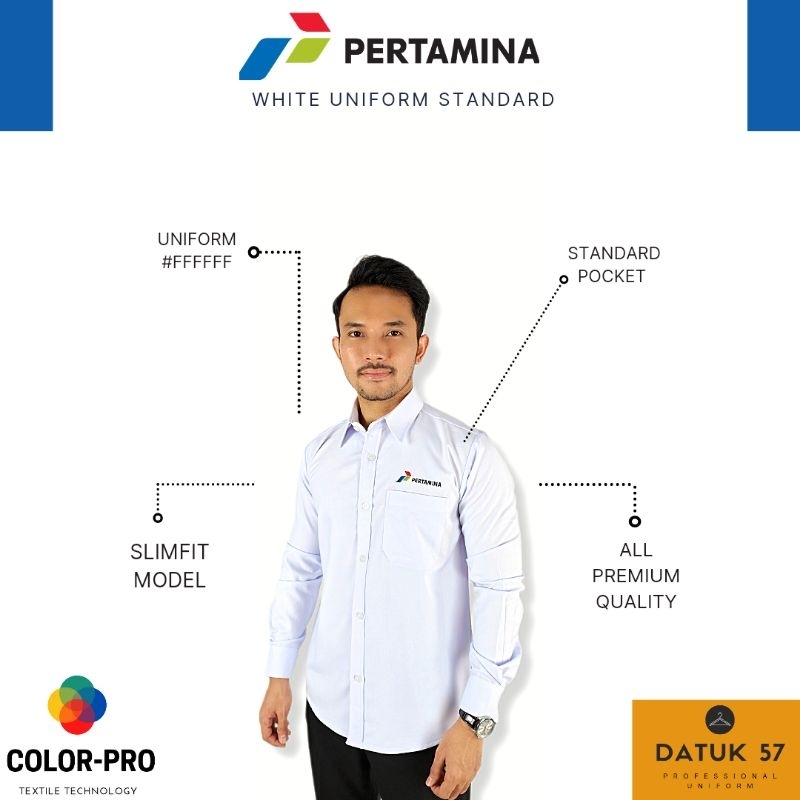 Jual Original Premium by Datuk57 : Seragam Kemeja Pertamina Putih ...