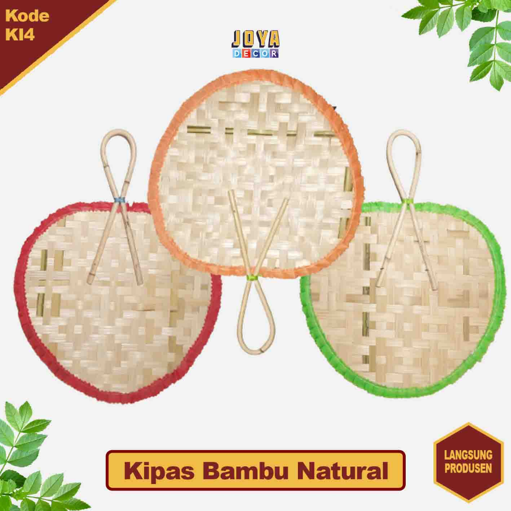 Jual Kipas Tangan Natural / Kipas Anyaman Bambu Natural/ Kipas Bambu ...